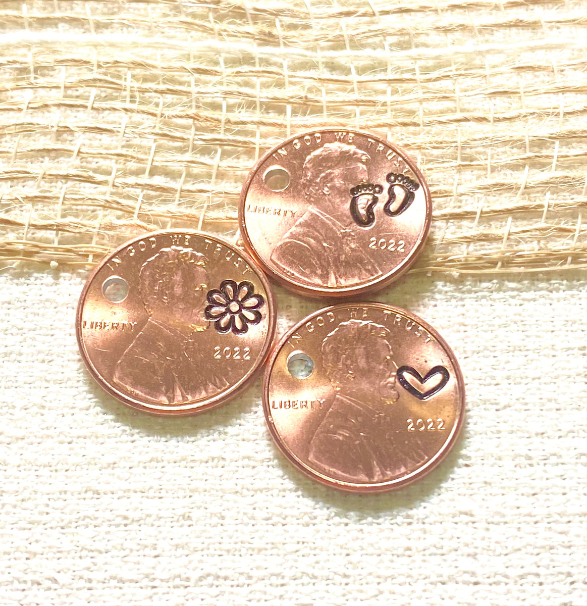 Infant Loss (SIDS) Awareness Ribbon Charm Lucky Penny Keychain ...